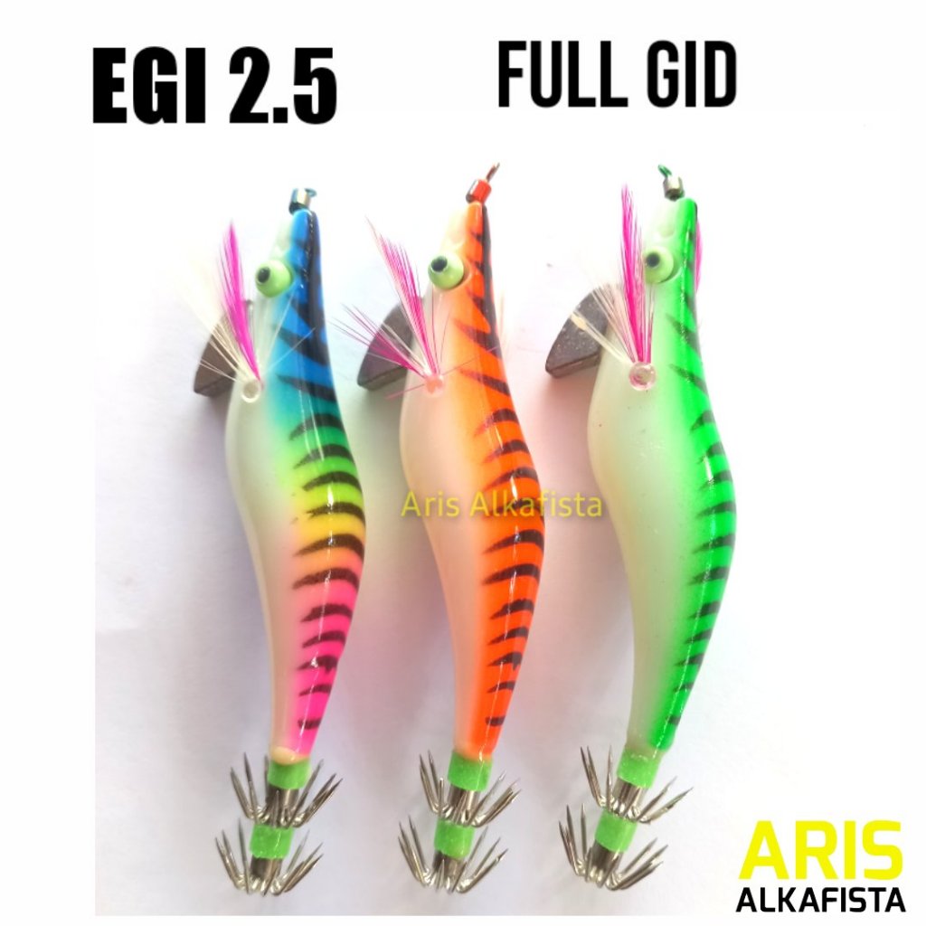 Squid Bait EGI 2.5 FULL GID Tornado Squid Jig Series | Shopee Philippines