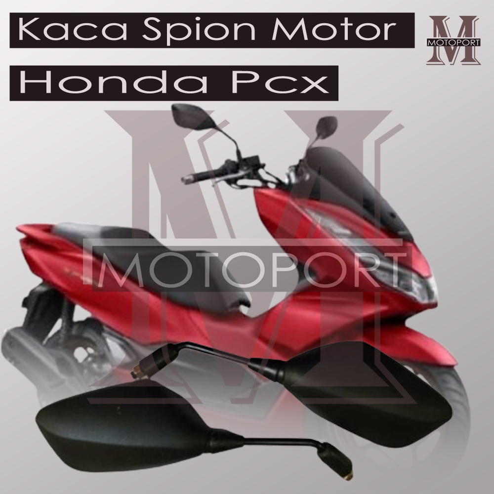 Honda PCX Drat Standard Rear View Mirror Motoport Convex Flat Glass ...