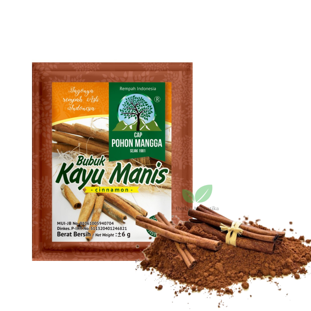 KAYU Sachet - HERBAL Seasoning Powder Cap Mango Tree POMANG Cinnamon ...
