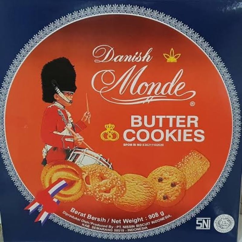 Monde Butter Cookies Blue Shell 908gr | Shopee Philippines