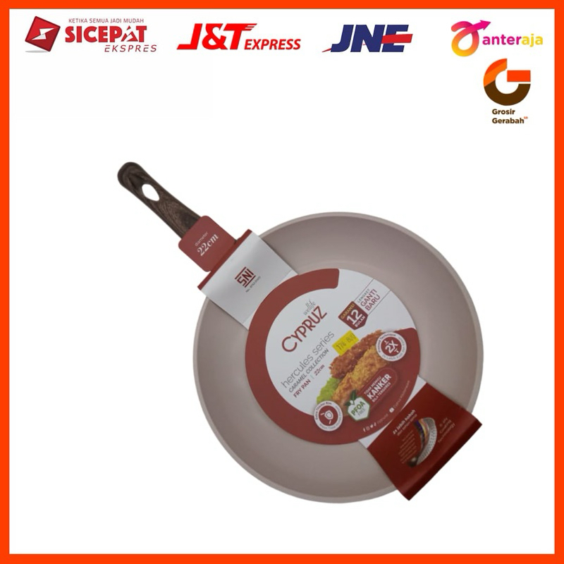 Cypruz wellife hercules series caramel collection frypan 22cm | Shopee ...