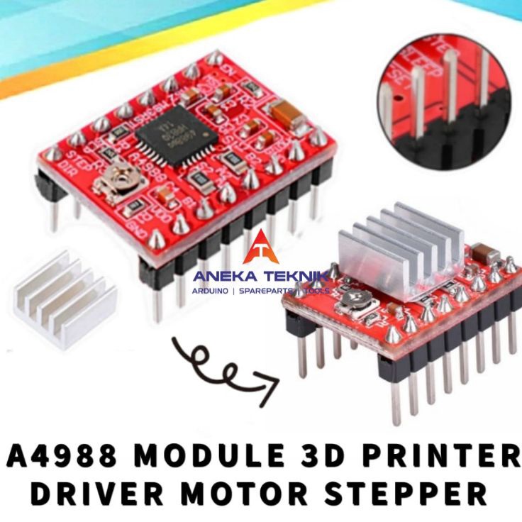 A4988 MODULE 3D STEPPER MOTORCYCLE DRIVER PRINTER | Shopee Philippines