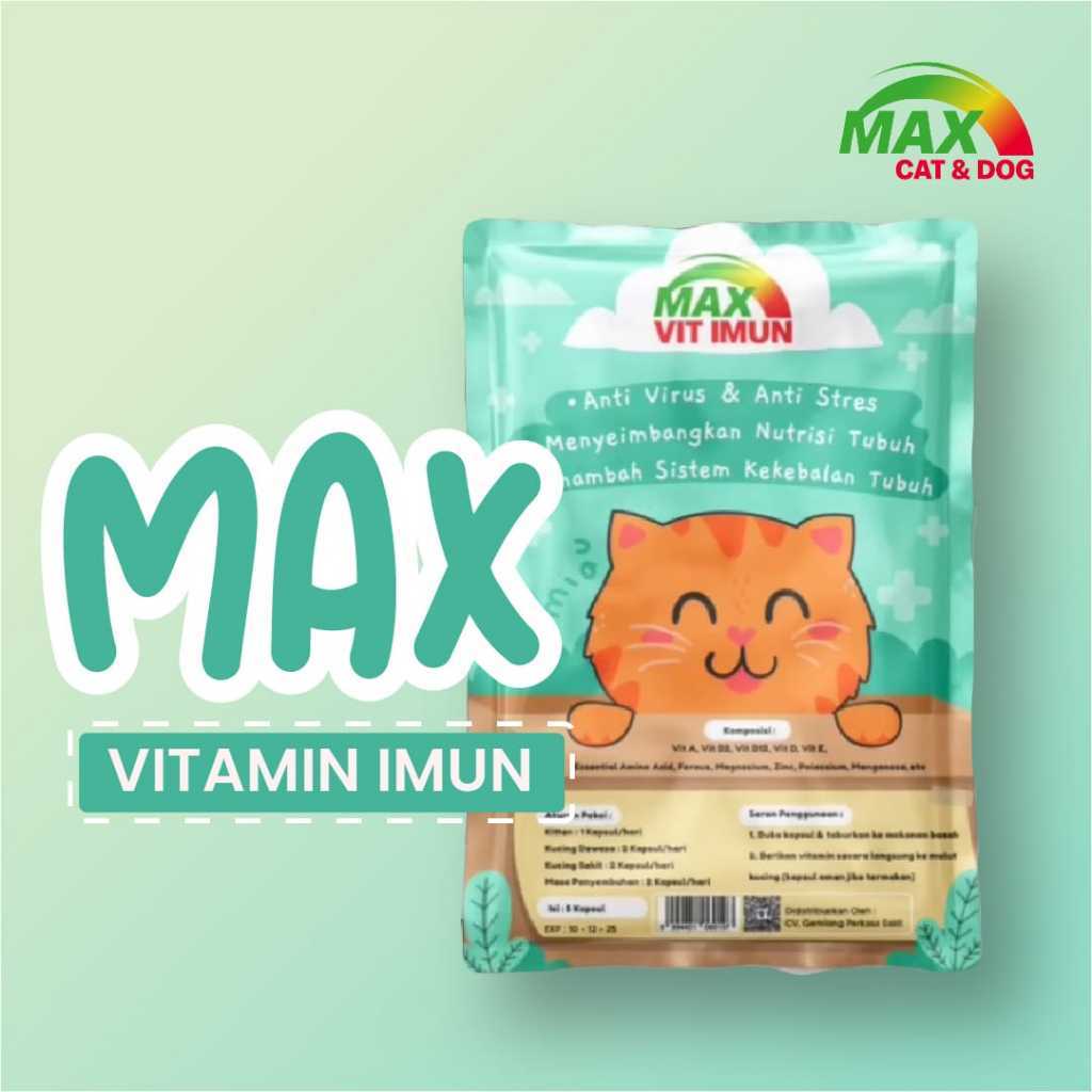 Anti Virus & Anti Stress Cat Immunity Vitamins 5 Capsules Max Vit ...
