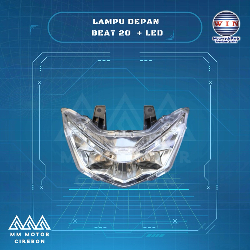 New Honda Beat LED Deluxe Street Reflector Headlight 2020 2021 2022 ...