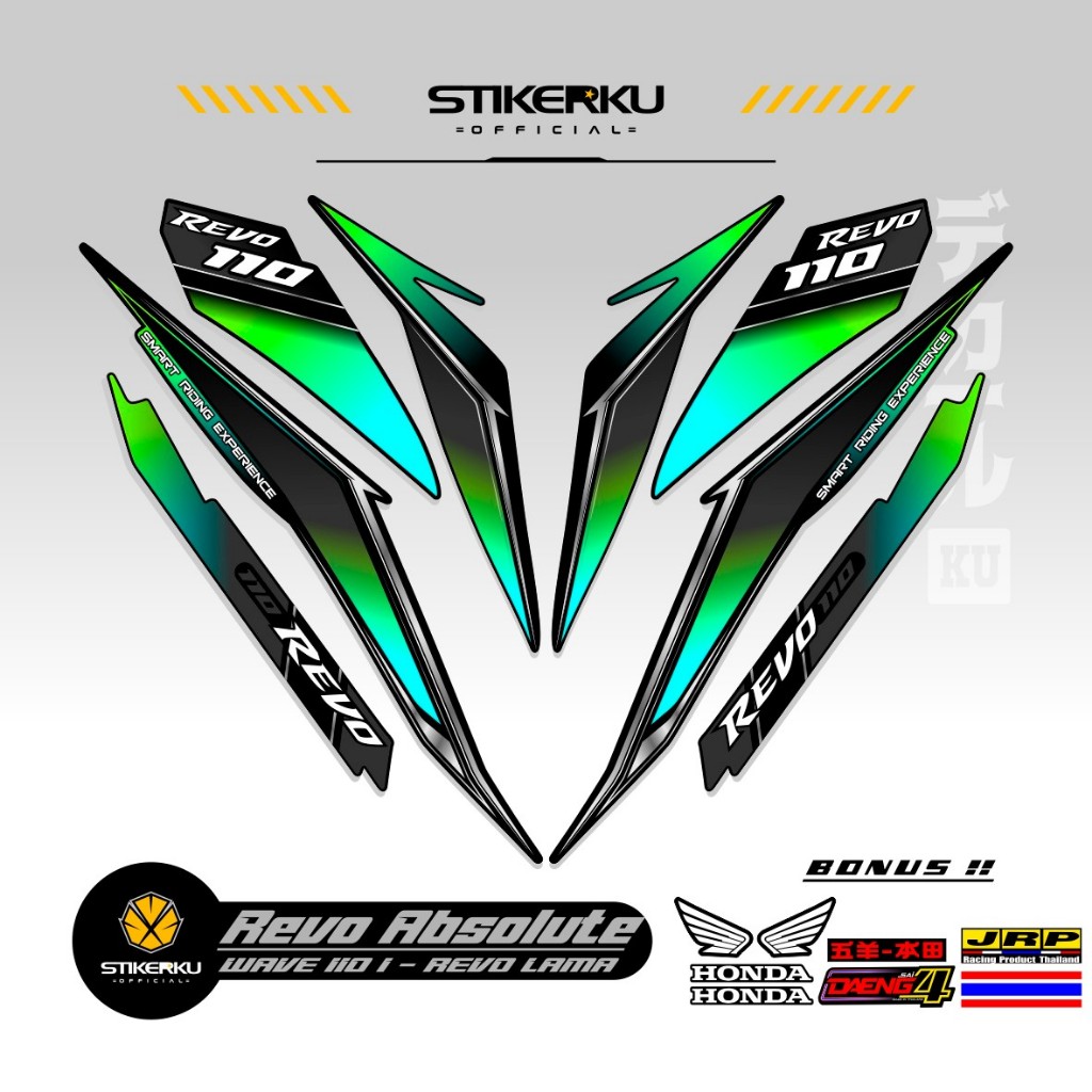 Striping ABSOLUTE REVO 110 CW MOTIF 144 / STICKER ABSOLUTE REVO 110 ...