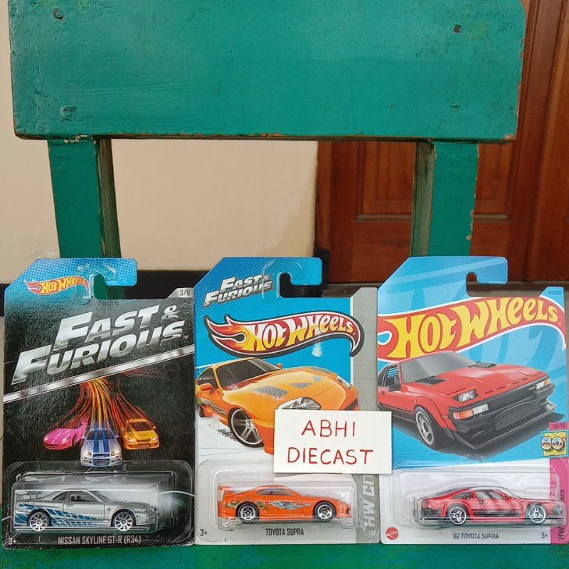 Hotwheels toyota supra skyline r34 japan sticker diecast hot wheels ...