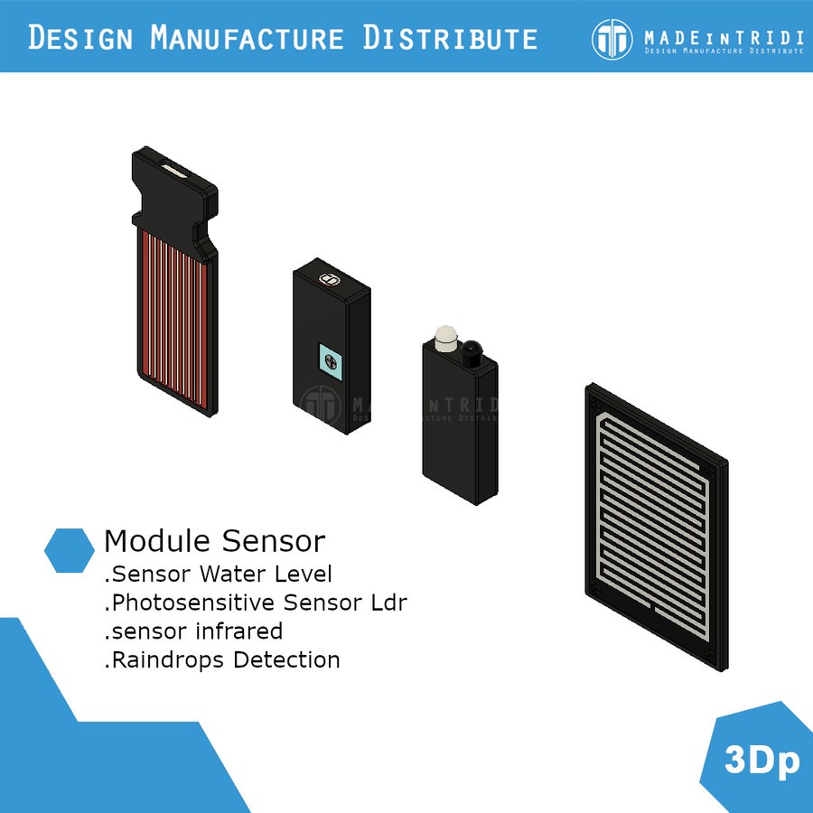 Water level sensor module casing / LDR / IR infrared / rain sensor for ...