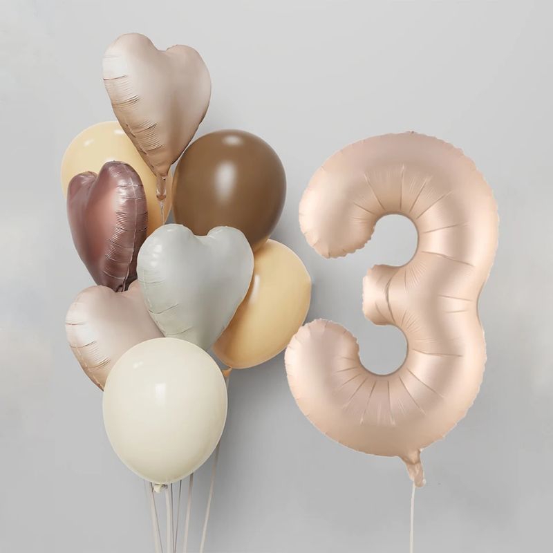 Number balloons 80 cm gold jumbo number balloons number balloons ...