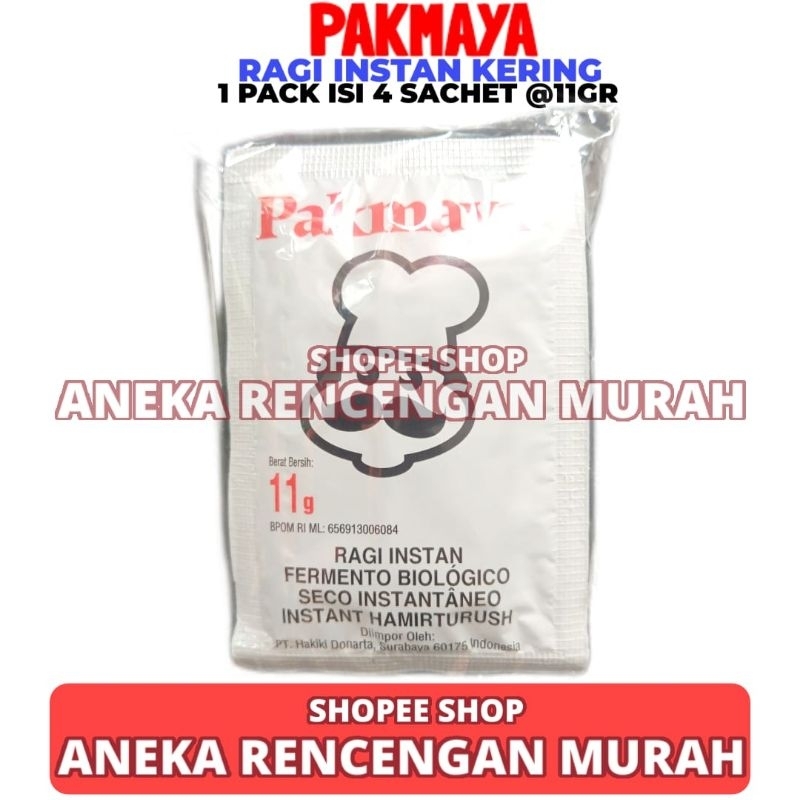 Instant Dry Yeast Pakmaya Dry Instant Yeast 1 Pack Of 4 Sachets x 11gr ...
