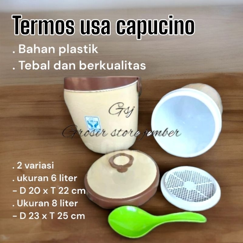 TERMOS USA cappuccino thermos 6L and 8L national ice thermos / rice ...