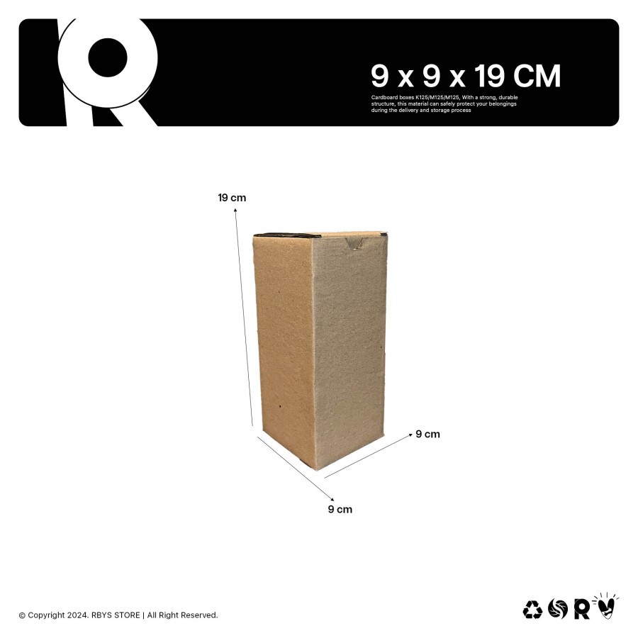 Cardboard BOX 9x9 x 19 CM | Cardboard Box | Shopee Philippines