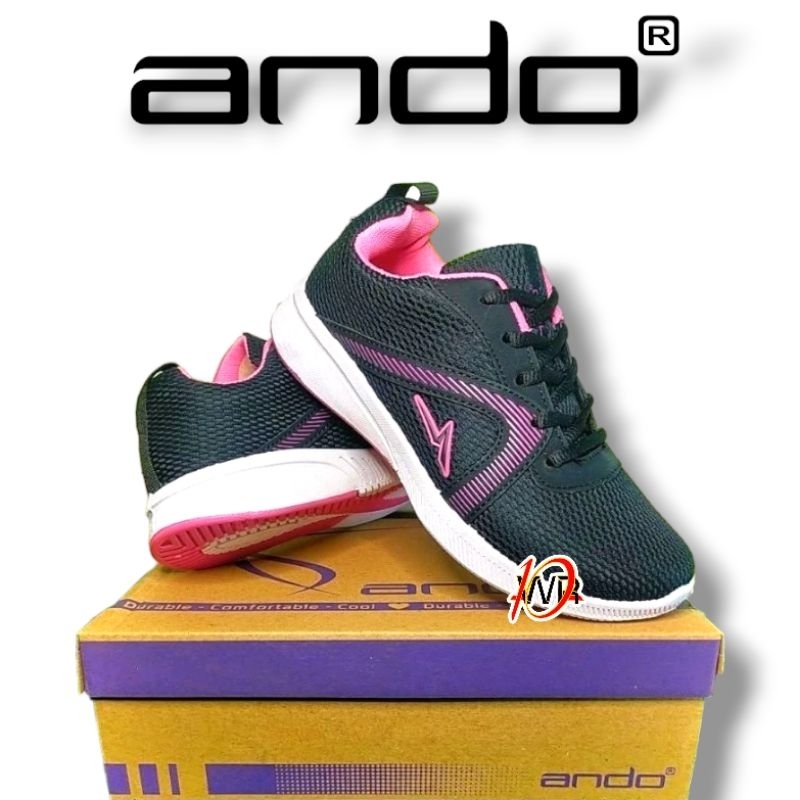 HITAM Ando MILLY School Shoes Black-PINK 33-40 ORIGINAL | Shopee ...