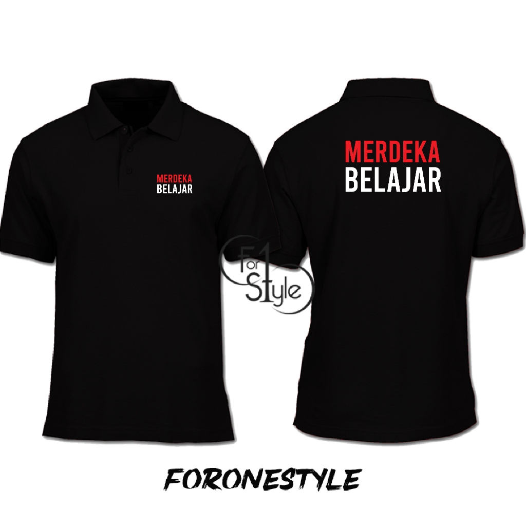 Poloshirt MERDEKA Learning - POLO MERDEKA Learning - KAOS Collar ...