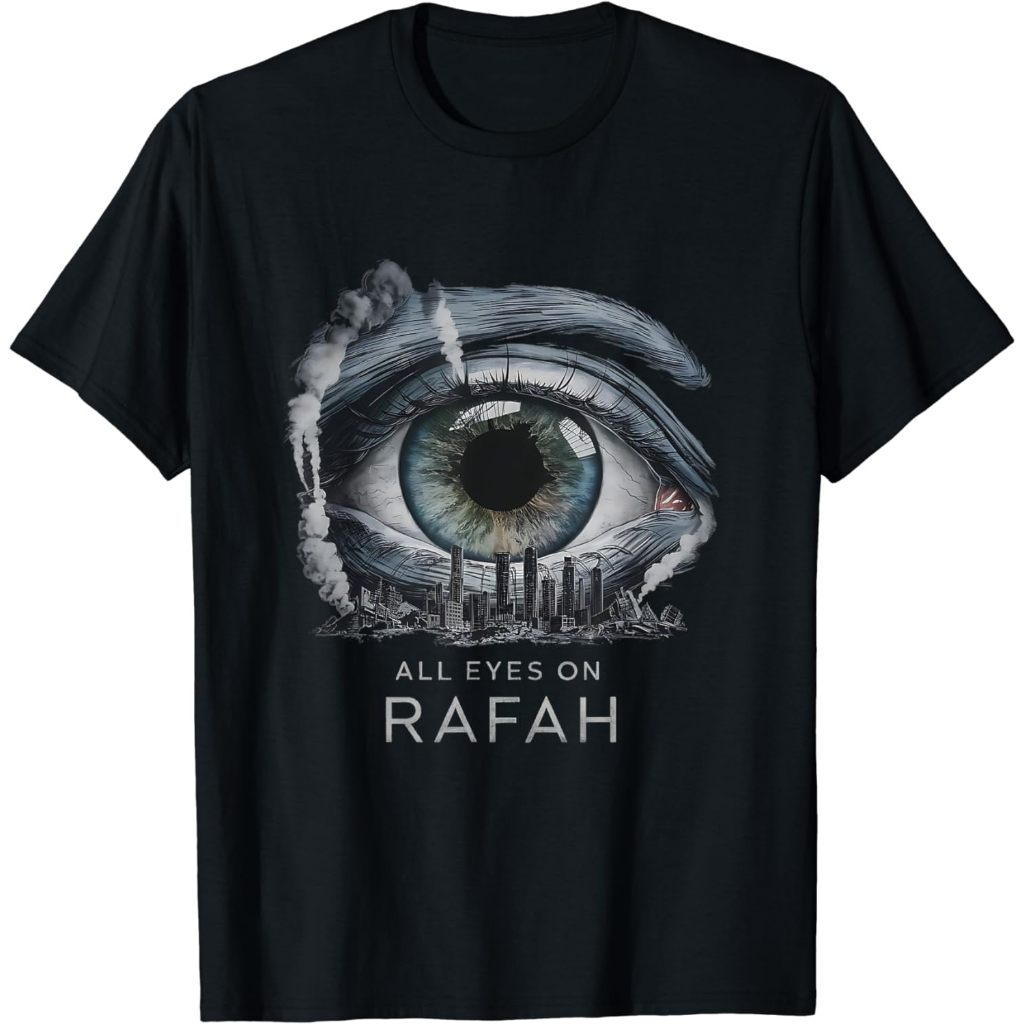 T-shirt Adult All Eyes On Rafah Eye Design T-Shirt | Shopee Philippines