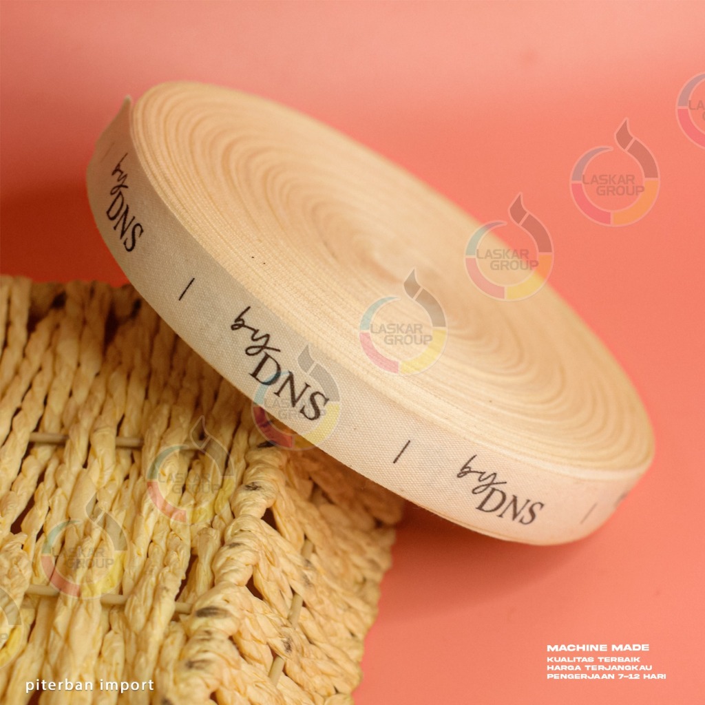 KATUN 1 roll 15 meter Cotton label/hijab label/Robe label/Veil label ...
