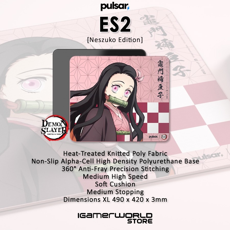 Pulsar ES2 [Demon Slayer] NEZUKO Gaming Mousepad | Shopee Philippines