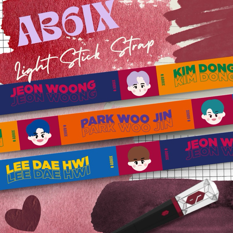 AB6IX Light stick/bag strap for ABNEW (Fanmade Merch) | Shopee Philippines