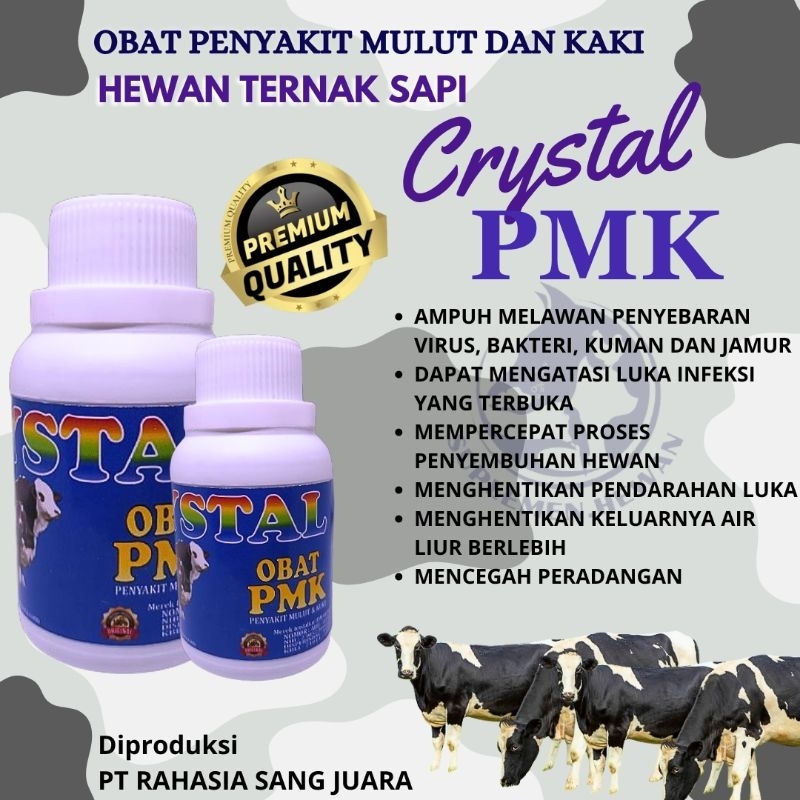 Medicine Crystal Mouth And Foot Disease For Cattle Livestock PMK 120ml | Shopee Philippines