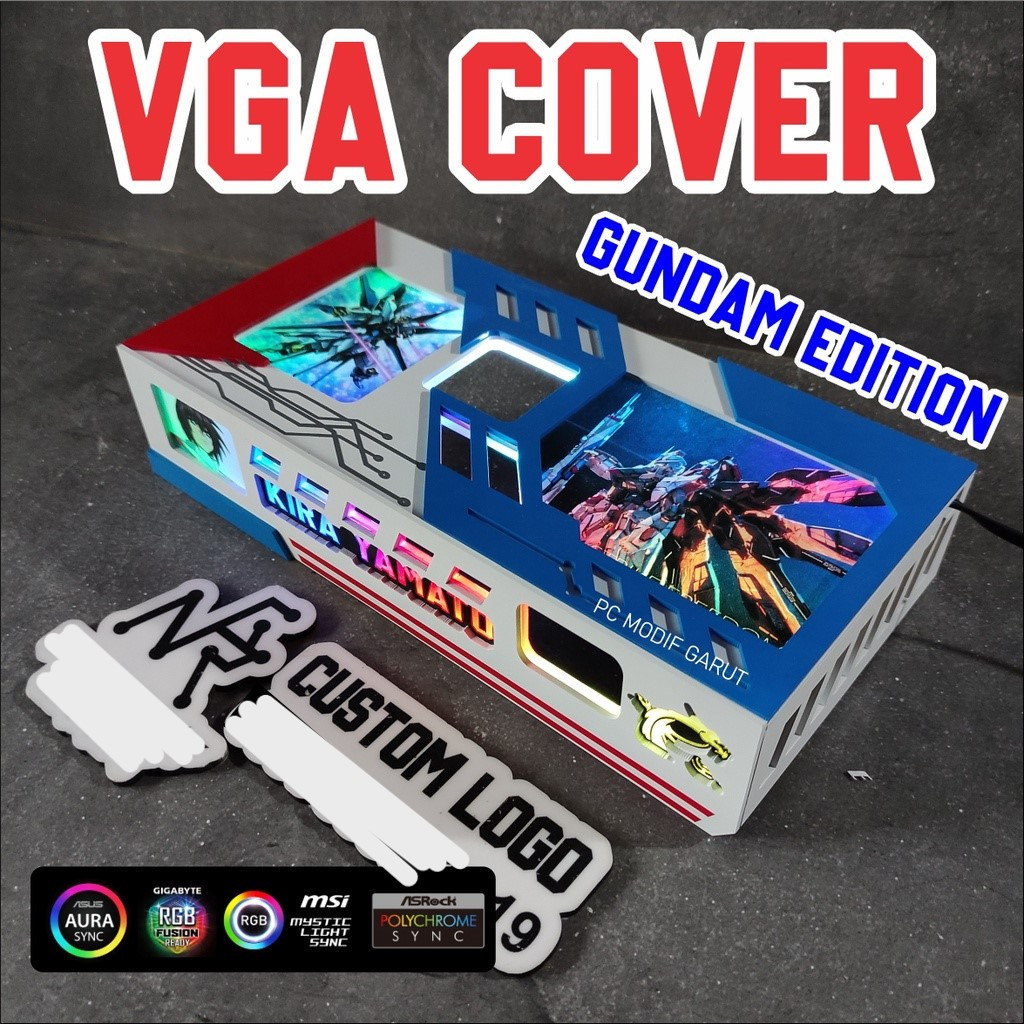 Vga COVER CUSTOM LOGO GUNDAM EDITION | Shopee Philippines