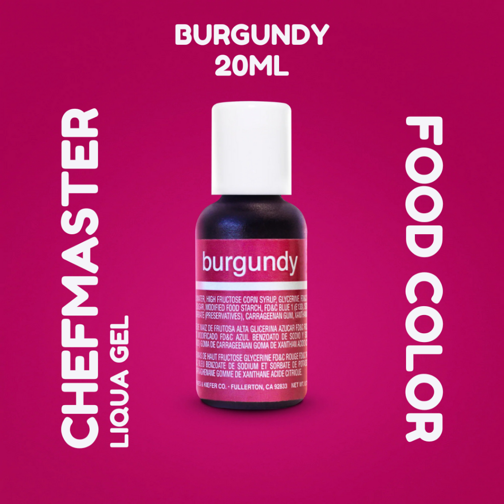 Chefmaster LiquaGel Burgundy 20gr / Food Coloring | Shopee Philippines