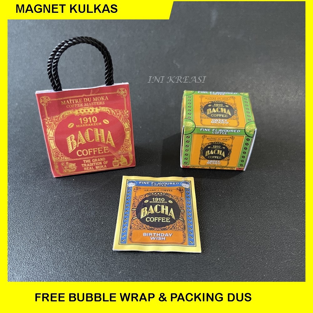 BACHA COFFEE MINIATURE FRIDGE MAGNET | Shopee Philippines