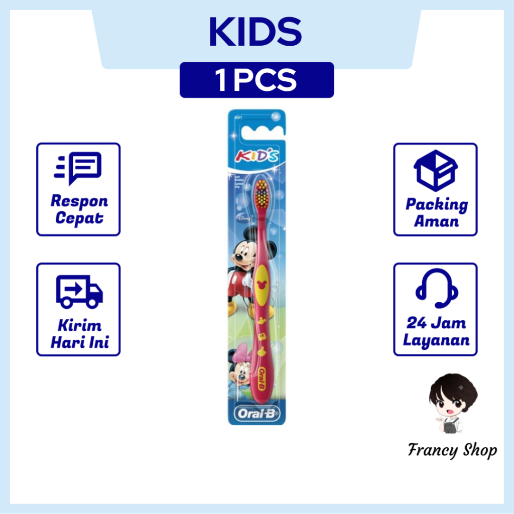 Oral B Mickey Kids Soft Toothbrush 1 Pack | Shopee Philippines