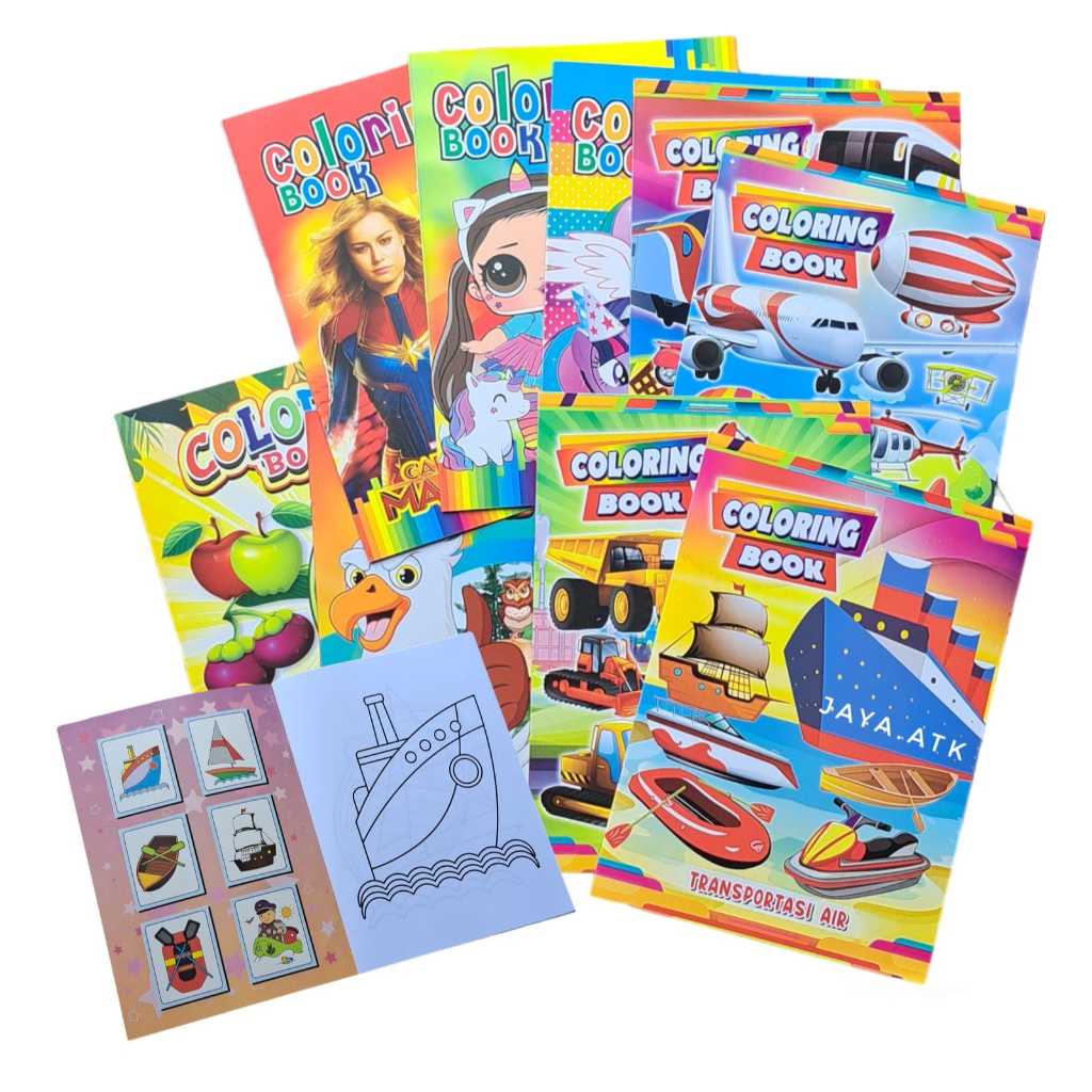 Jumbo A4 CHILDREN'S COLORING BOOK ANIMAL THEMES CHILDREN'S CHARACTERS ...