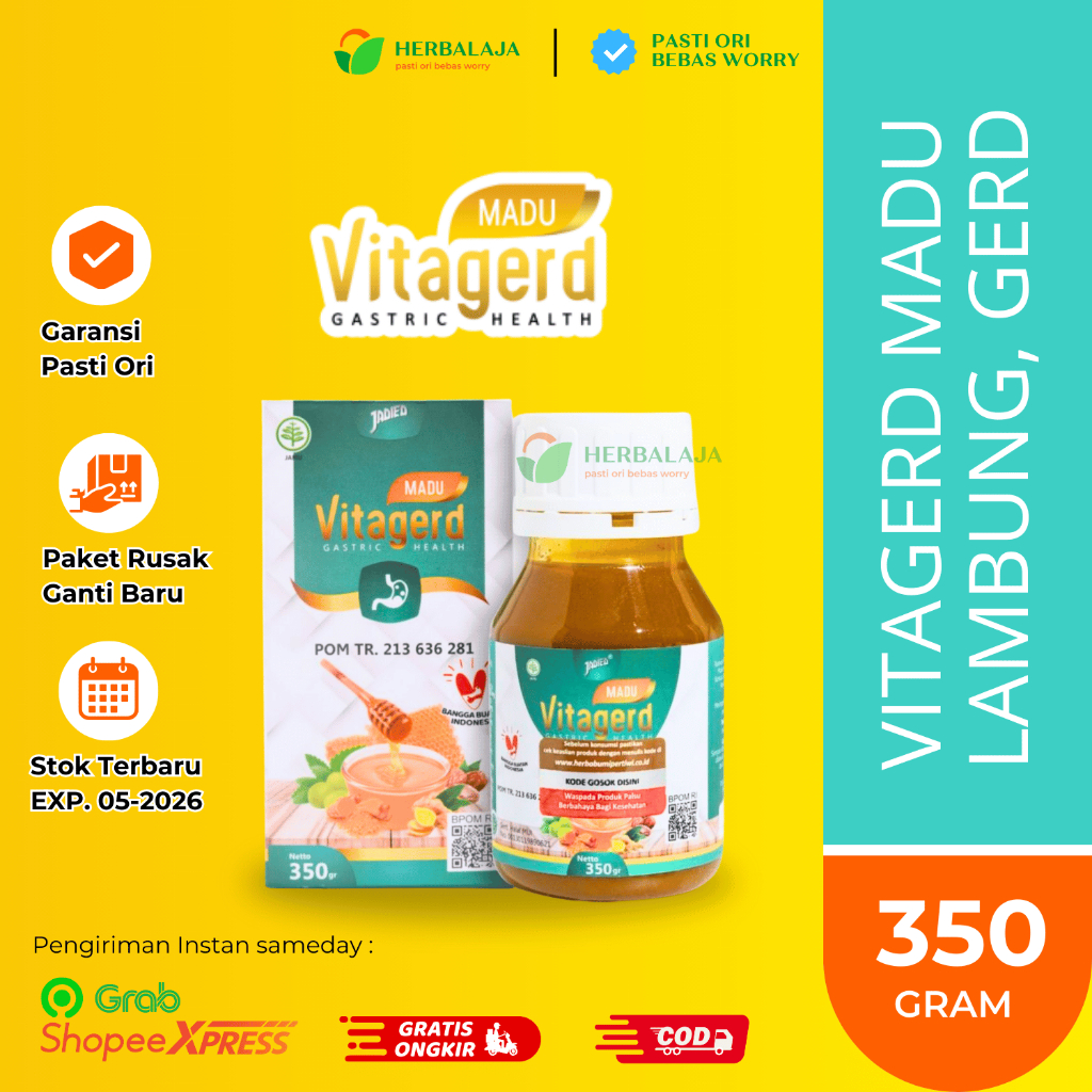 Vitagerd Honey 100% Original Bpom vitagerd Gastric Acid Honey Stomach ...