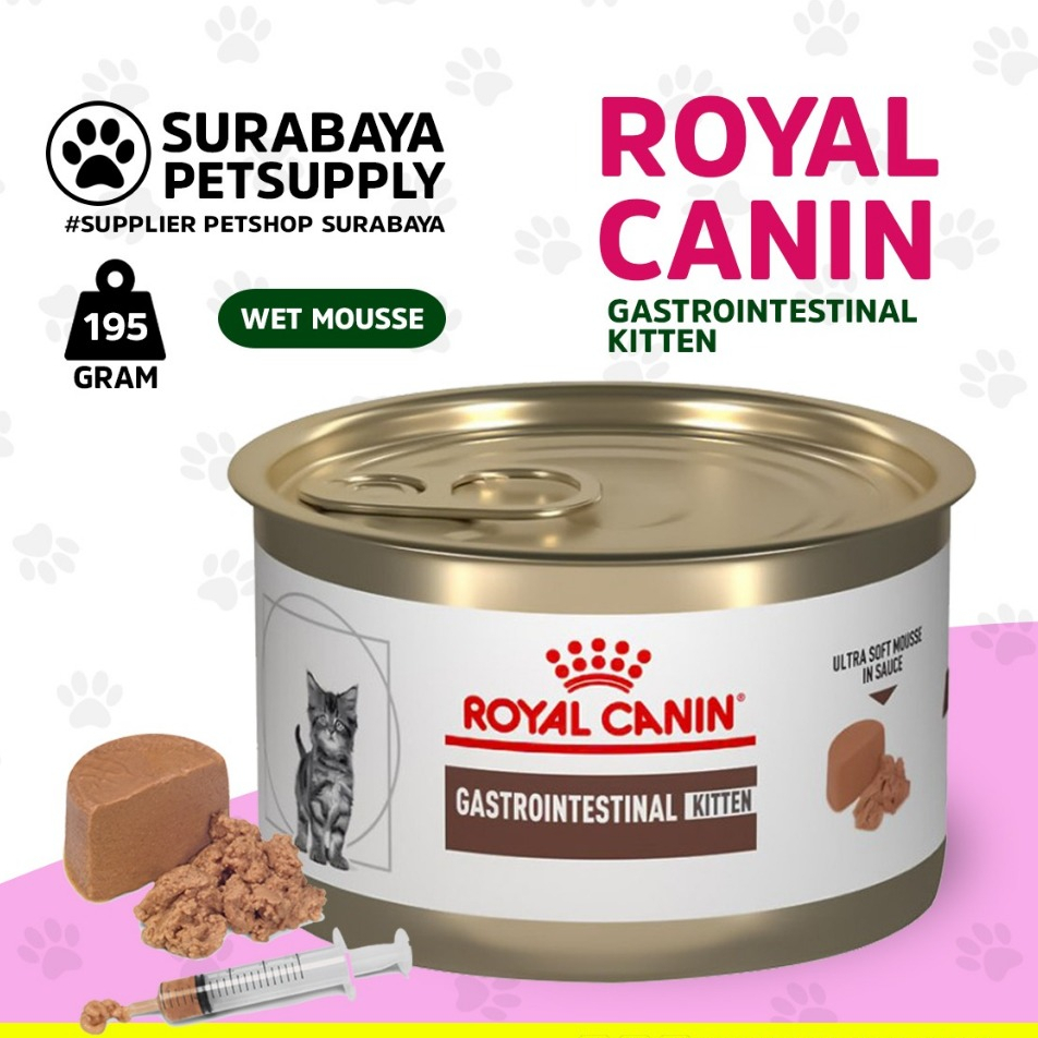 Royal Canin Gastrointestinal Cans Kitten 195 Gram - RC Gastro Cans Wet ...