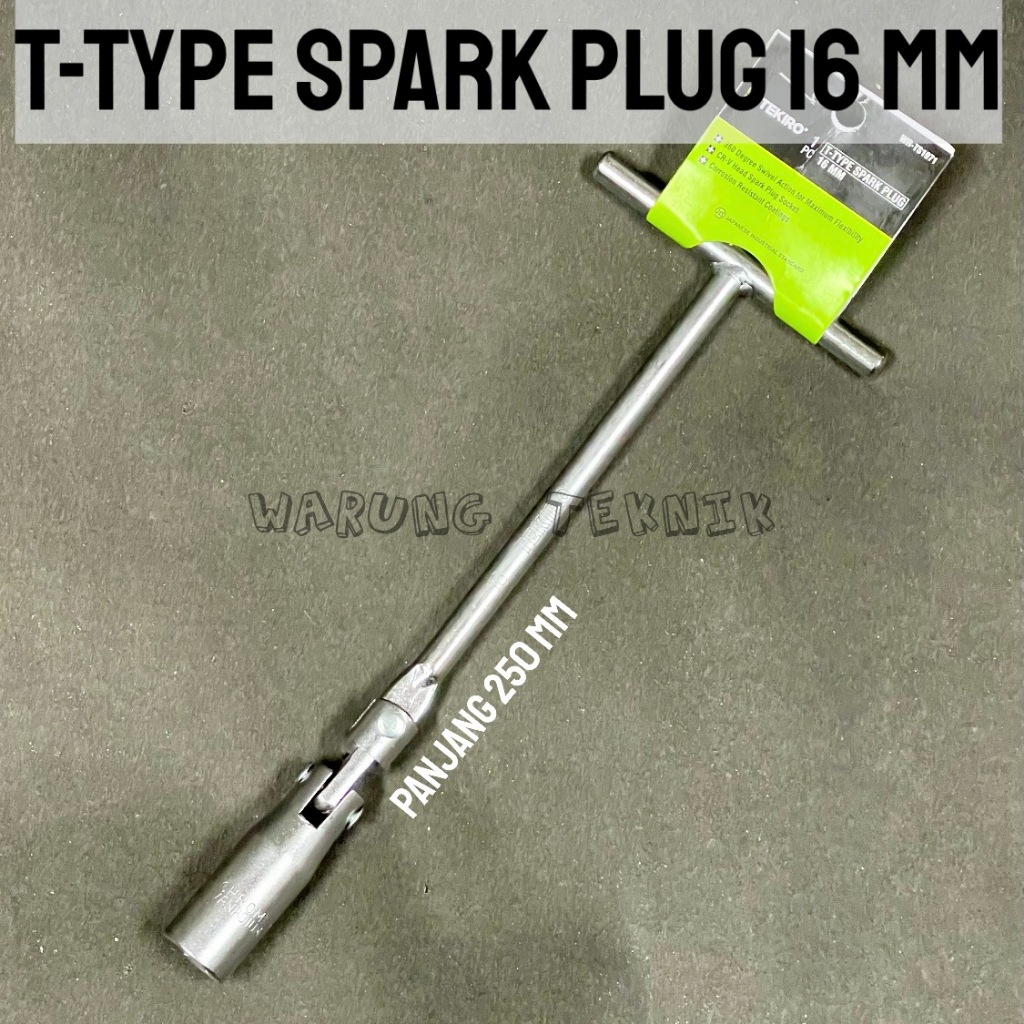 Tekiro Flexible SPARK PLUG Wrench MODEL T 16MM - T-TYPE SPARK PLUG 16MM ...