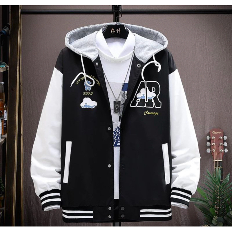Varsity Baseball Hoodie Jacket | AR CLOUDE Baseball | Varsity Jacket ...