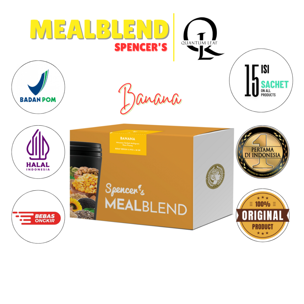 Spencer's Mealblend Banana Multigrain Meal Replacement 1 Box Contains ...