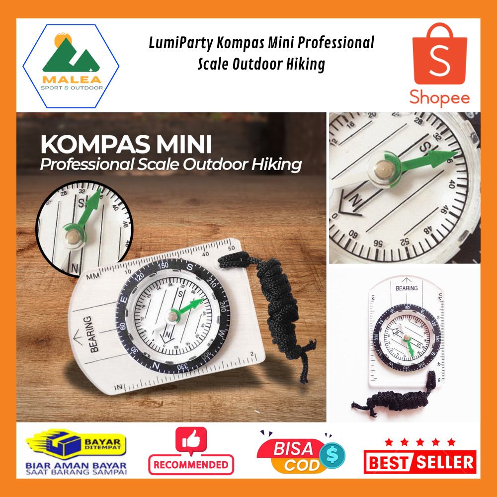 Mini Professional Scale Outdoor Hiking Compass / Professional Map Ruler ...