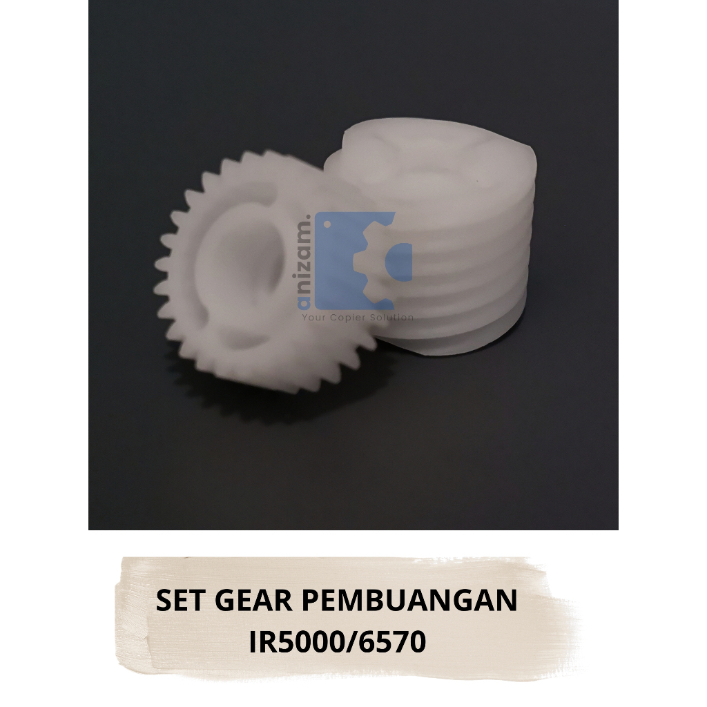 LOKAL Drain Gear Set / 26T Slanted Gear Set and Worm Gear Canon iR 5000 ...