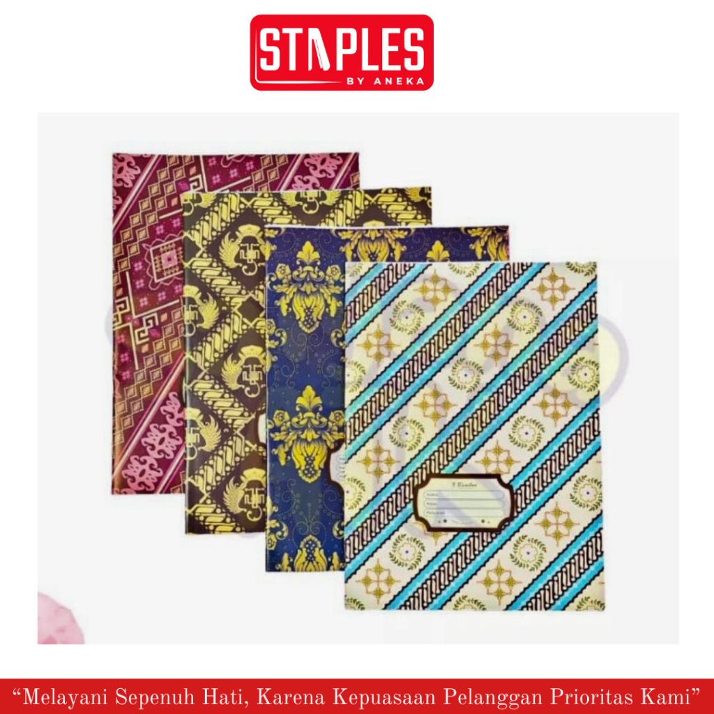 Kwarto Book Cover / Boxy Batik Book Cover / Batik Book Cover 20 Sheets ...