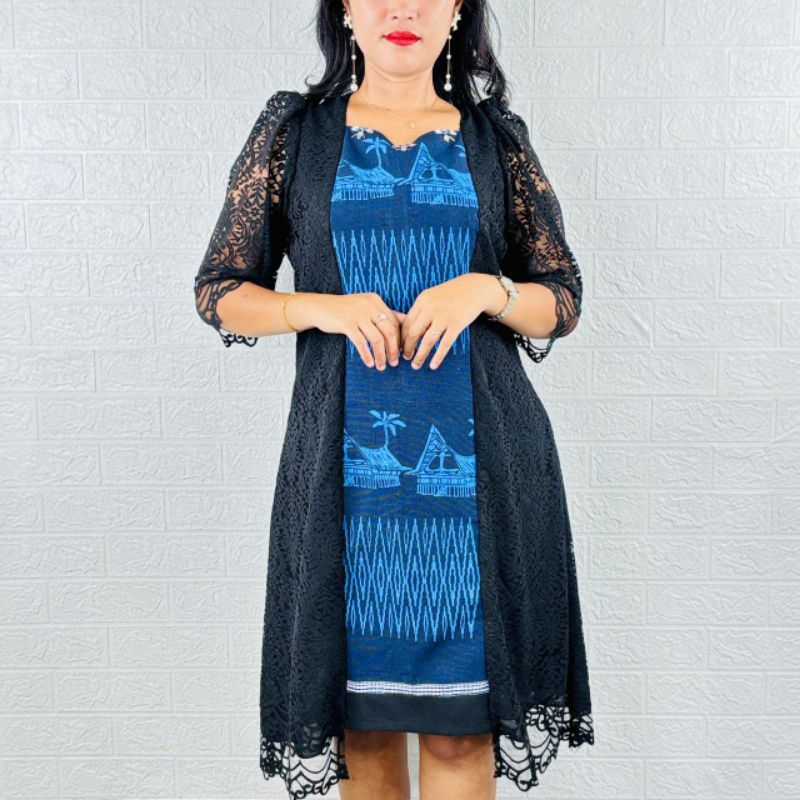 Original Ulos Dress Batak Batik Sibolang S-4L Pattern by Miss Dannis ...
