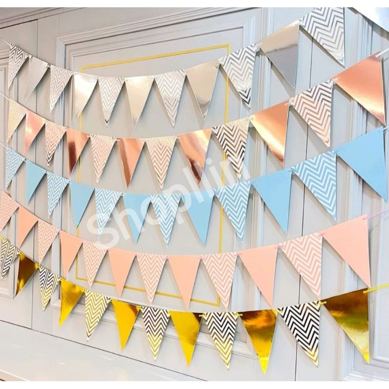 Triangle BANNER/BUNTING FLAG BANNER/birthday Decoration/birthday party ...