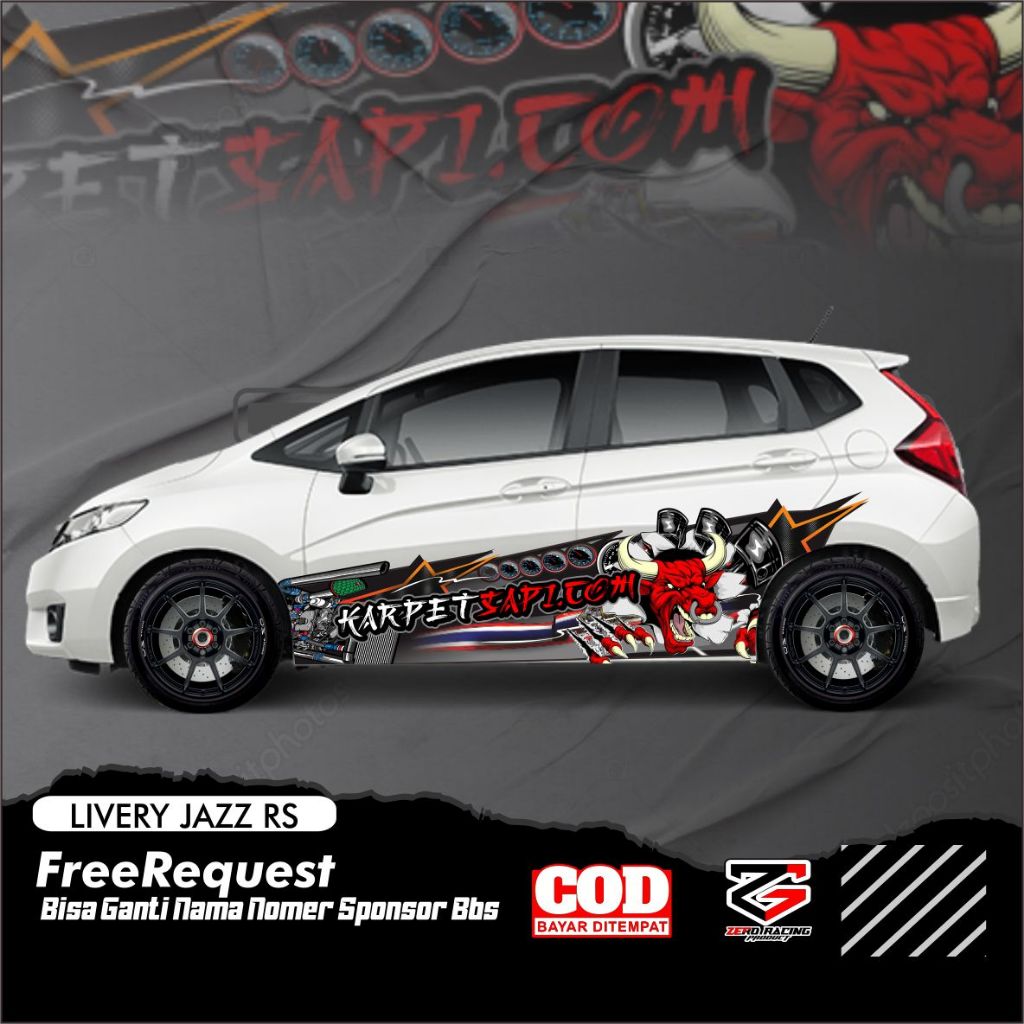 Car DECAL Can CUSTOM Name HOLLOGRAM STICKE JAZZ Car RS BRIO AGYA AYLA ...