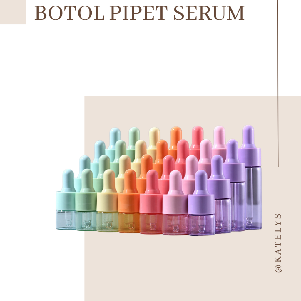 Pastel Skincare Serum Pipette Bottle | Bottle Share In Jar | Glass ...