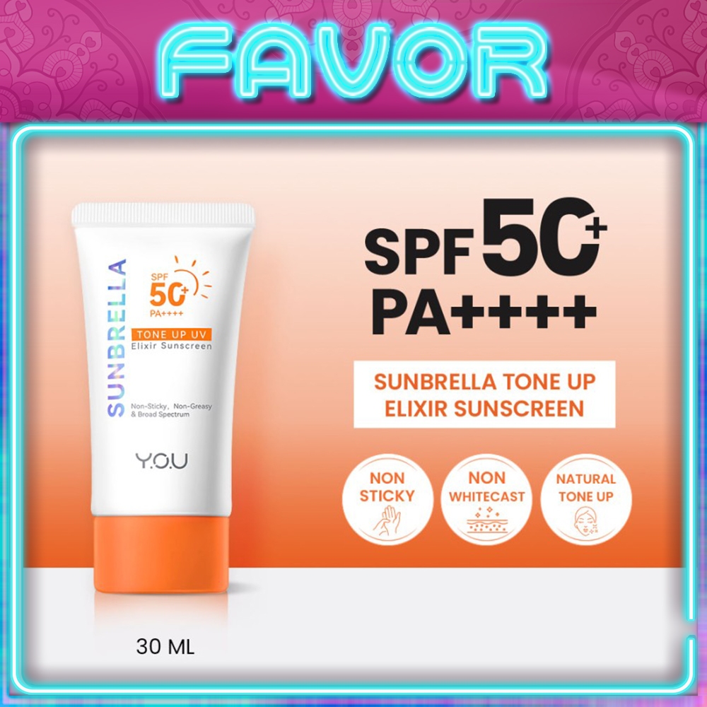 Y.o.u Sunbrella Tone Up UV Elixir Sunscreen SPF 50+ PA+++++ 40ml | You | Shopee Philippines