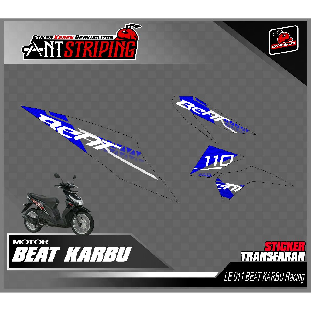 Striping Sticker Transparent Clear Beat Carburetor 2008 2009 2010 2011 ...