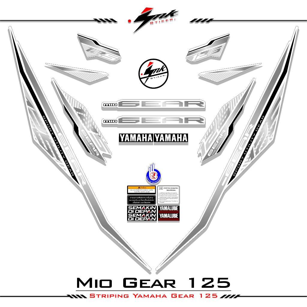 Striping Mio Gear 125 Motif 26 Sticker Gear 125 Sticker Yamaha Gear ...