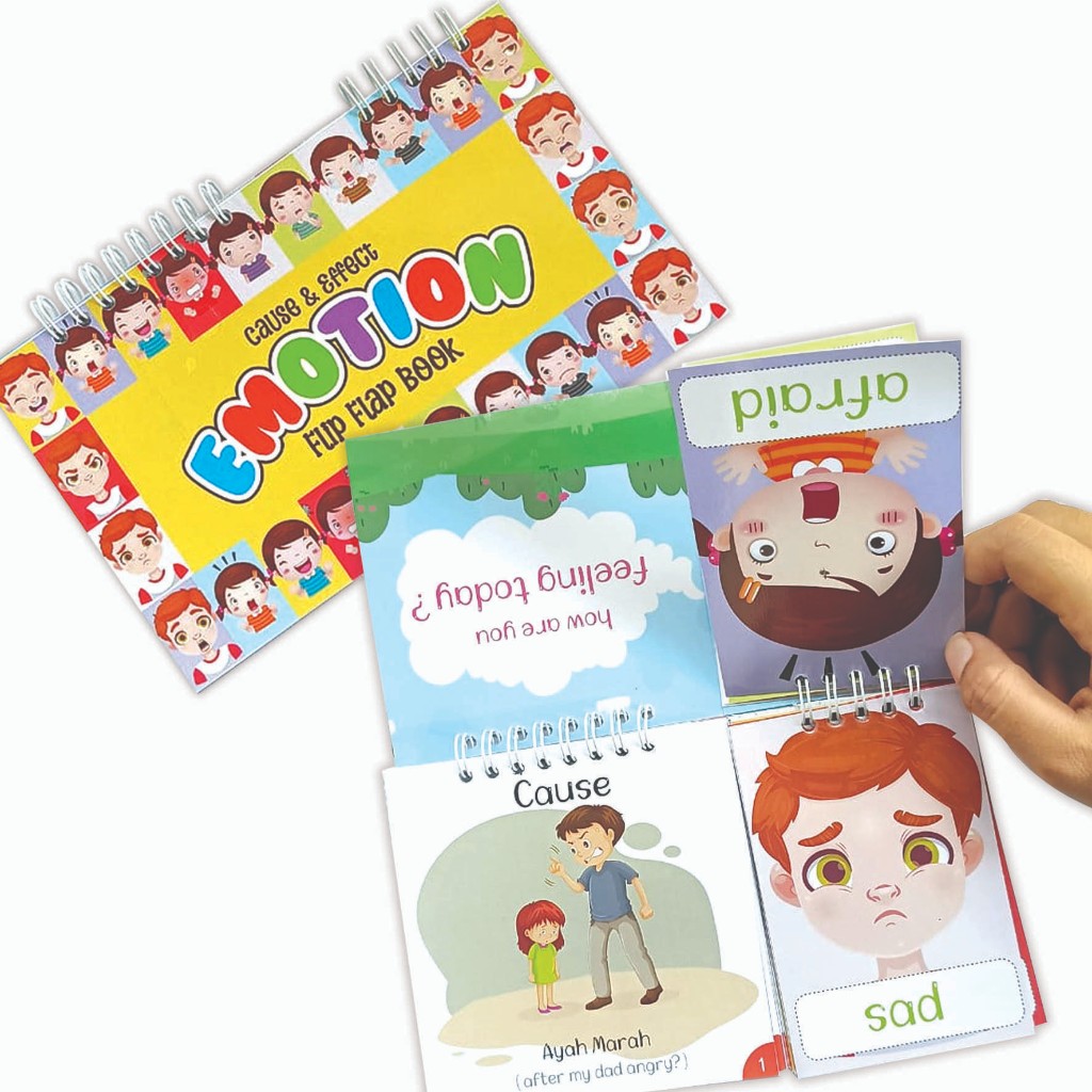 Children's book Knows The Emotions Of The flip flap book model For Ages ...