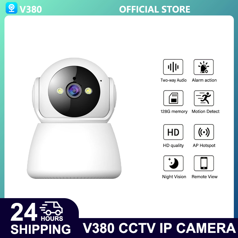 Cctv V380 pro Ip Camera HD 1080P 8MP PTZ mini Camera Smart Indoor 360 ...