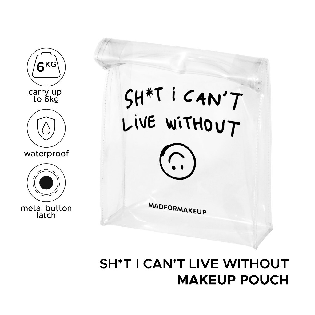 Mad For Makeup Sh*t I Can't Live Without Makeup Pouch | Shopee Philippines