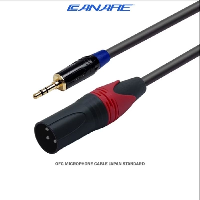 Audio Cable Jack Canon Xlr Male To Mini Stereo 3.5mm | Shopee Philippines