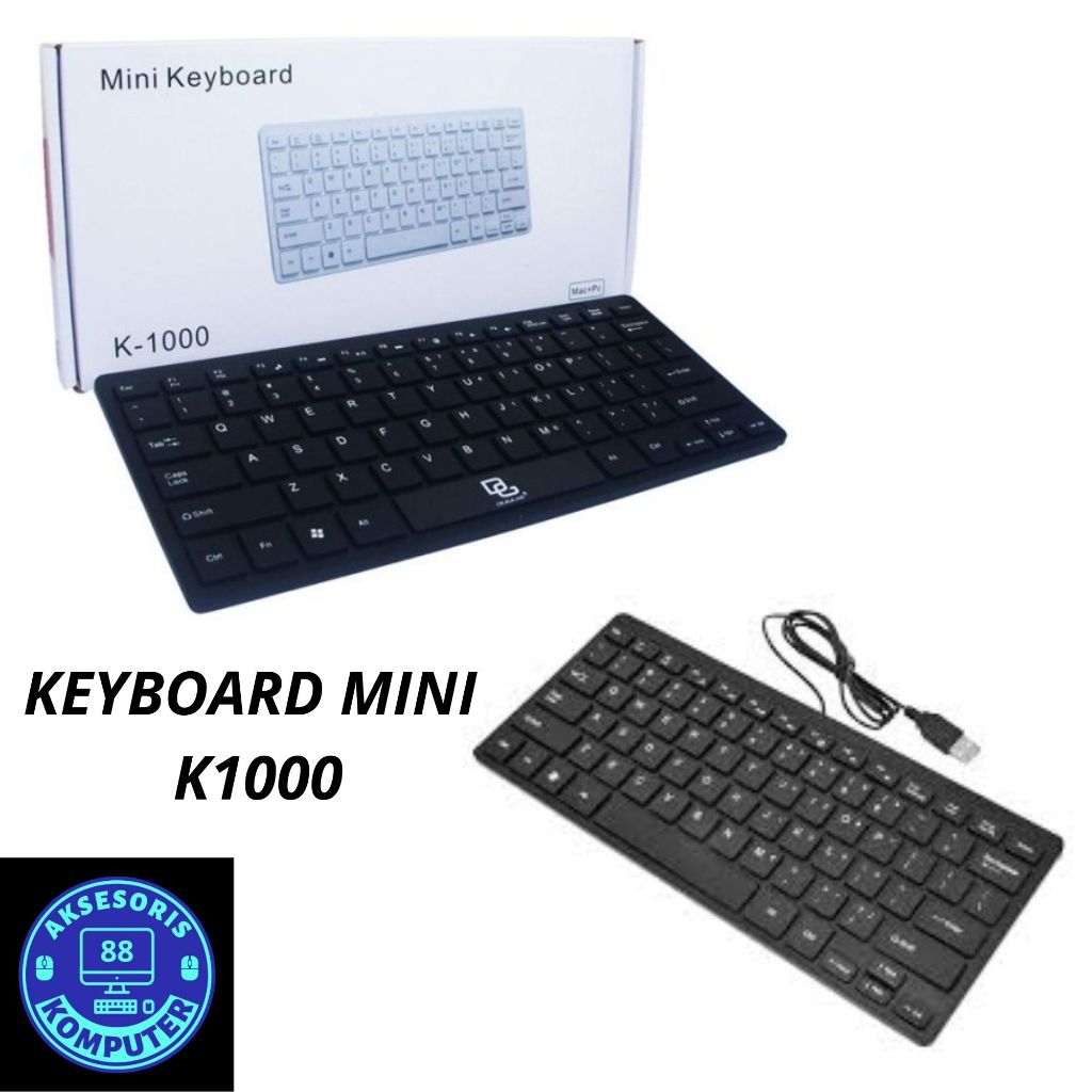 Chiclet K1000 BLACK MINI KEYBOARD/K1000 MINI KEYBOARD | Shopee Philippines