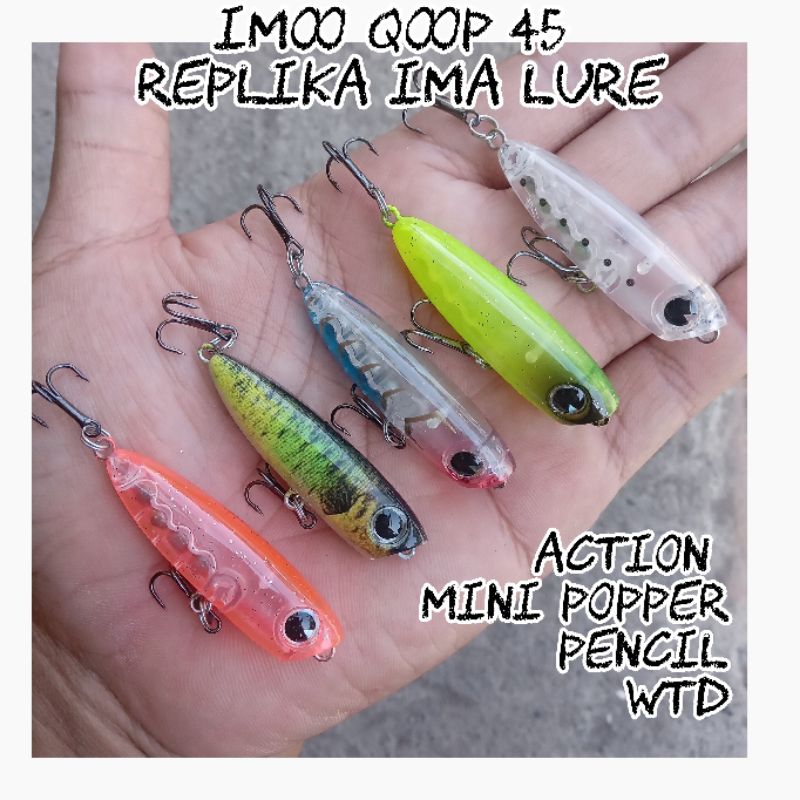 Ima Lure Qoop 45 Replica WTD Popper Swimmer Action Bait Casting ...
