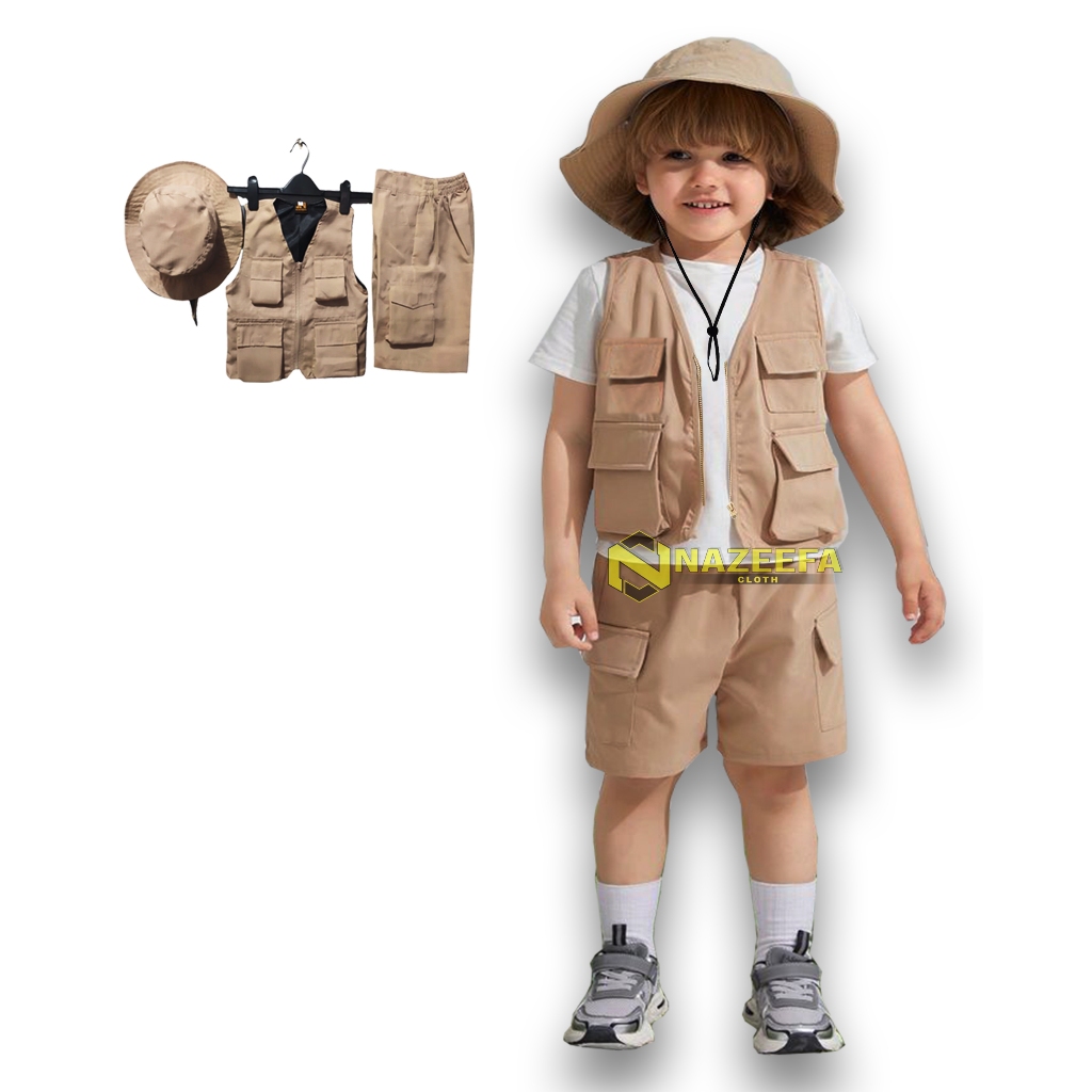 CHILDREN'S SAFARI DRESS SET/SAFARI SET ZOO/SARI DRESS PACKAGE | Shopee ...