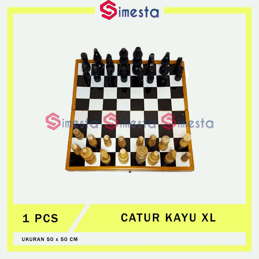KAYU Wooden Chess Board S |28 cm x 28 cm| Wooden Chess Board | Shopee ...